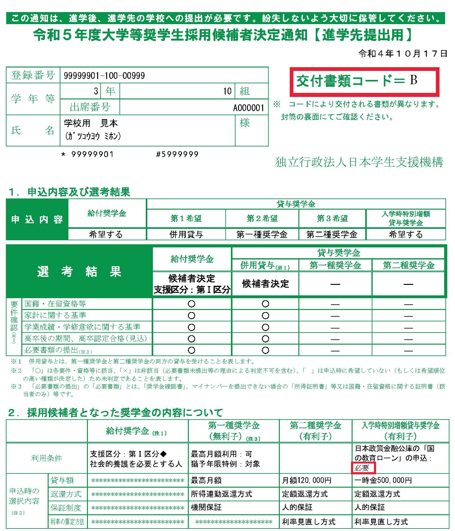 JASSO（給付・貸与）予約採用者 大学での手続き | 立命館アジア太平洋大学
